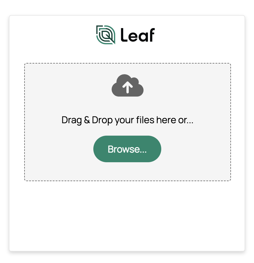 Leaf File Upload Link | Leaf